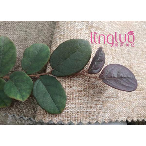 Quality SGS Colorful Cotton Linen Fabric 148-150cm Width Easy Clean No Harmful Chemicals for sale