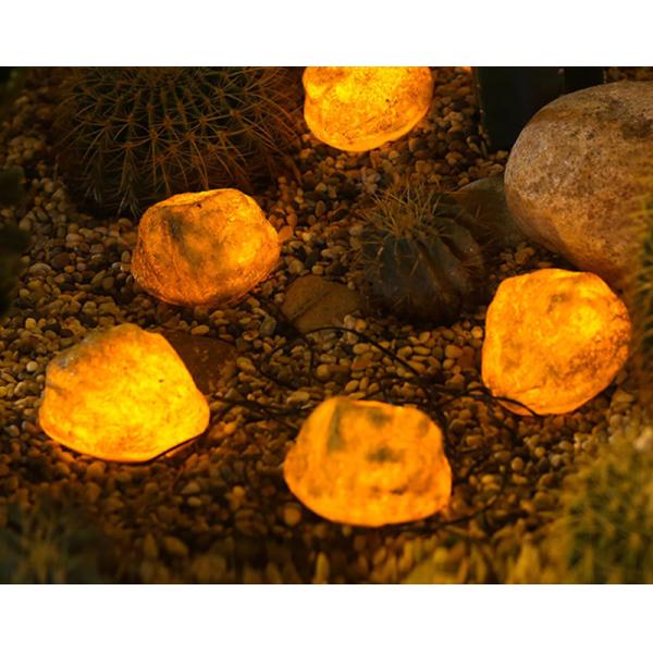 Quality Outdoor Simulation Stone Solar String Lights Waterproof for Home Park Courtyard for sale