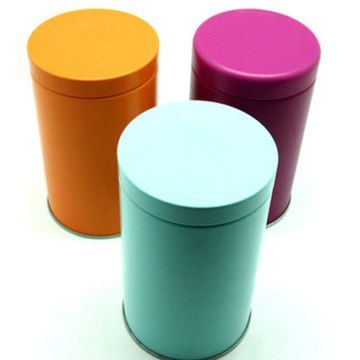 Quality Fantasy Candy Tin Can Small Round Containers With Stackable Inner Lid for sale