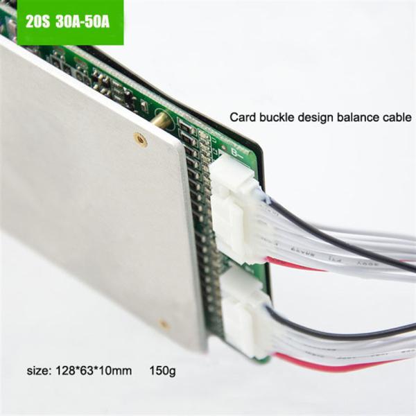 Quality 50A 20S 60V 72V LiFePO4 BMS Battery Management System With Temperature for sale
