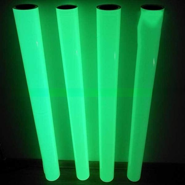 Quality Indoor Door Instruction Customized Glow Tape Photoluminescent Film Luminous Vinyl Waterproof Green/Blue/Yellow for sale
