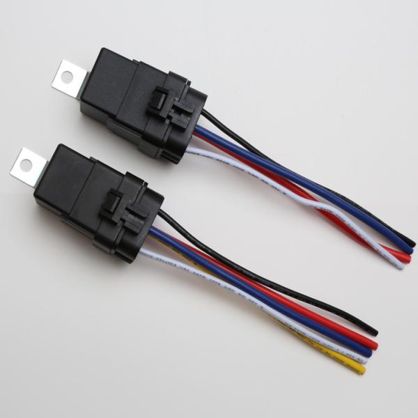 Quality 5 PIN SPDT JD2912 Car Relay 24V 12V 40A with Harness Sockets for Truck for sale