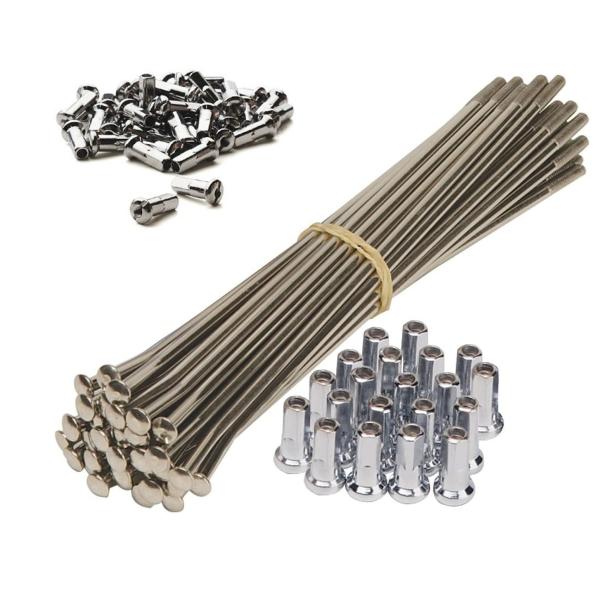 Quality 8G 9G Motorcycle Stainless Steel Spokes and Nipples with Corrosion Resistance for sale