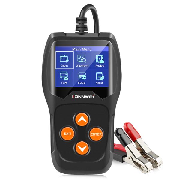 Quality Large colorful screen Auto Battery Analyzer Battery Tester for 12v Car for sale