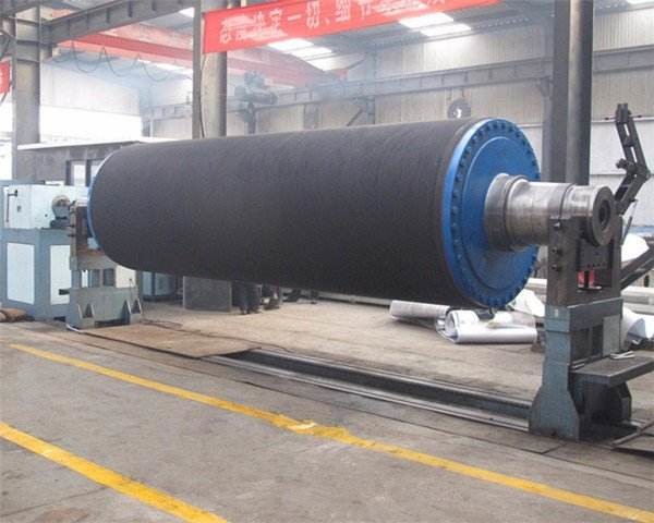 Quality Press Paper Machine Rolls customized Jumbo Blind Hole Rubber Press Rolls for sale