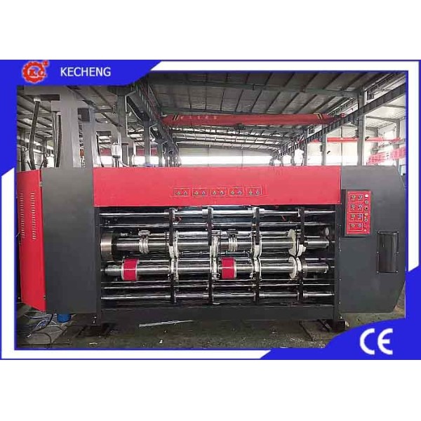 Quality 2 Color Flexo Folder Gluer Machine 600*1900 - 1600*2900mm Feed Range for sale