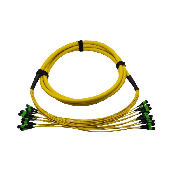 Quality SM MTP MPO 40G / 100G Fiber Optical Patch Cord 72 / 144 Core 30M for sale