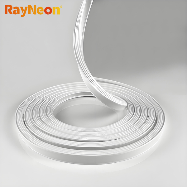 Quality 12*12mm White Silicone Cover For LED Strip Light Casing 5mm / 6mm Board Width for sale