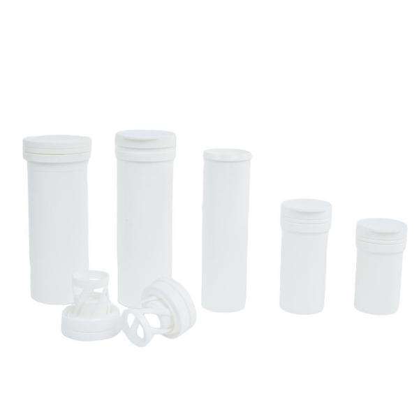 Quality PP Material Vitamin C Plus Effervescent Tablet Bottle Custom Logo Empty Pill Tube with Cap for sale
