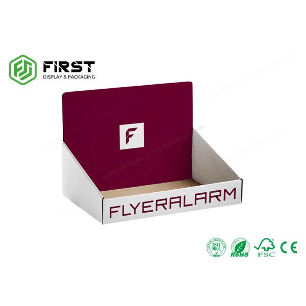 Quality Flat Packed Corrugated Display Custom Printed Paper Cardboard Counter Display for sale