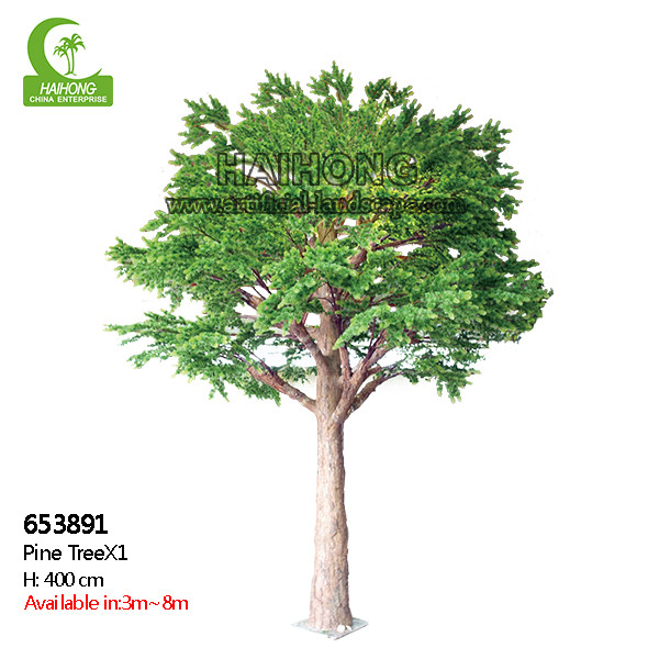 Quality Durable 400cm HAIHONG Artificial Pine Tree For Theme Park for sale