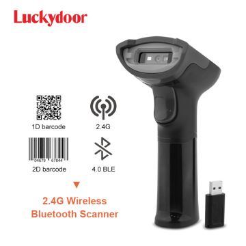 Quality 1D 2D 2.4G Bluetooth Barcode Scanner Portable Handheld QR Code Reader For for sale