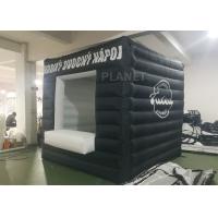 Quality Black Small Inflatable Advertising Tent Oxford Cloth Logo Printing for sale