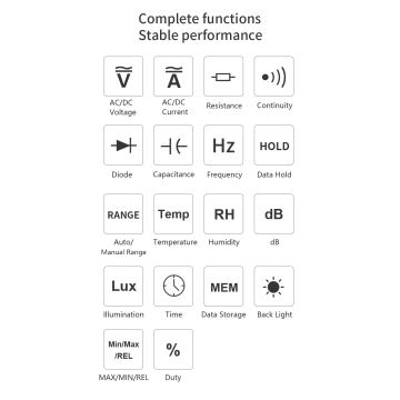 Quality Commercial Auto Range Digital Multimeter With Relative Sound Level Meter for sale