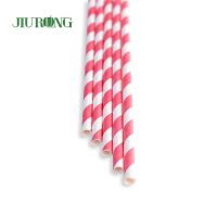 Quality Fast Food Biodegradable Paper Straw Straight Tube Kraft Paper for sale