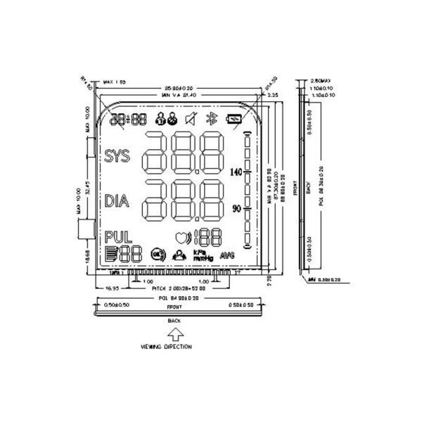 Quality Medical Treatment Segment LCD Display for sale