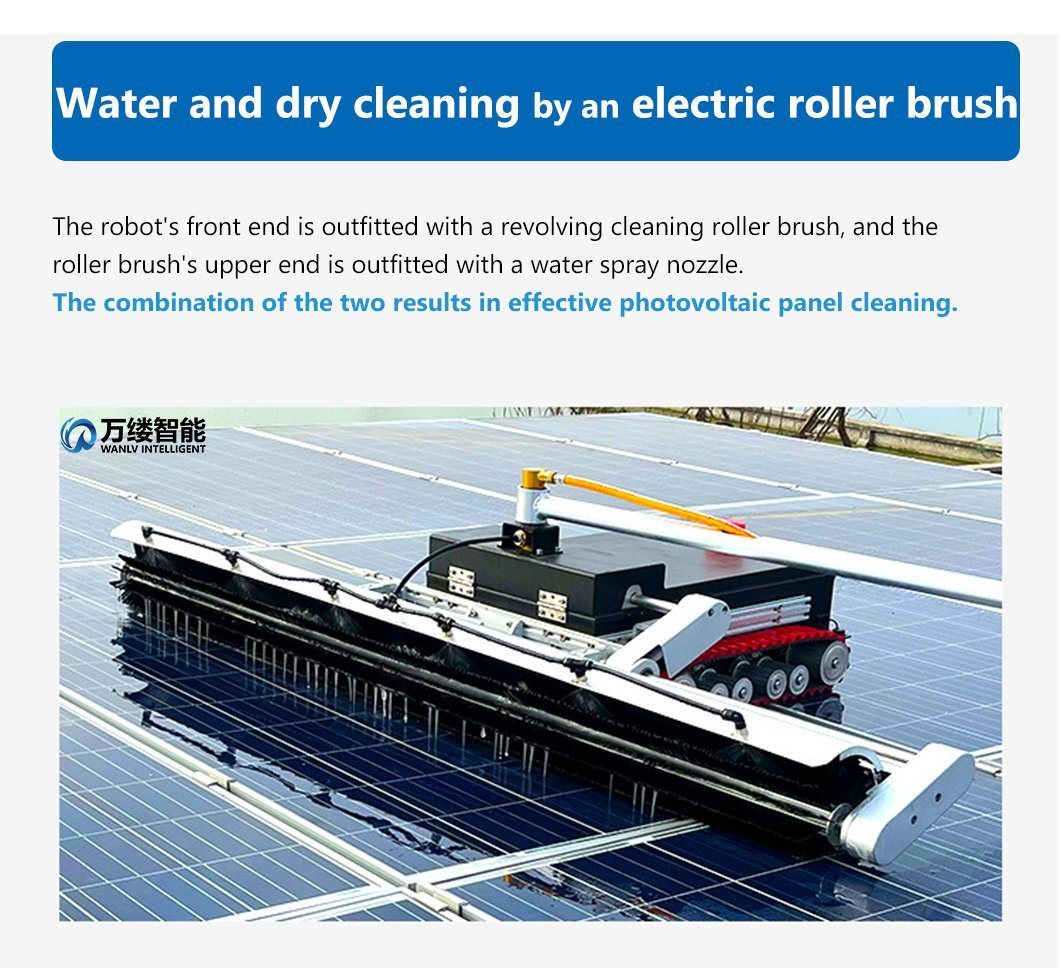 Burnishing Neutral Package Solar Panel Cleaner Solar Panel Cleaning Robot Vacuuming with SGS Snow Removal