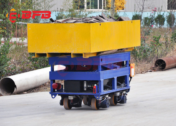 Quality Crane Work Hydraulic Lifting Transfer Cart With Large Table Electric Power for sale