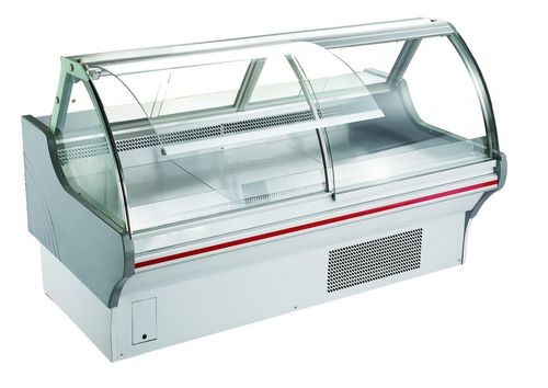 Quality Painted Steel Material Food Display Cooler / Deli Fresh Meat Showcase for sale