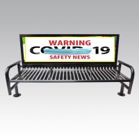 Quality Antioxidation Street 207cm All Steel Garden Benches for sale