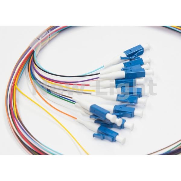 Quality 12 Fibers Single Mode Color Coded Fiber Optic Pigtail for High-Speed Data for sale