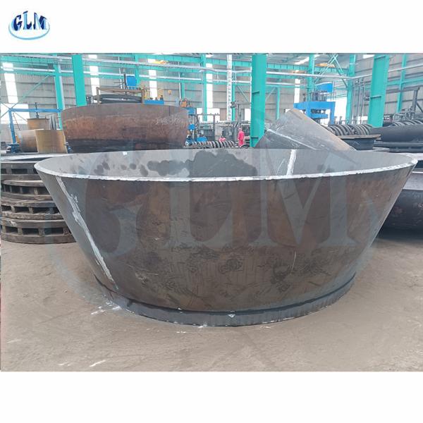 Quality 7000mm Diameter Steel Large Plate Cone, Conical Tank Head for sale