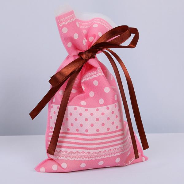 Quality Eco-Friendly Non-Woven Drawstring Bag 16x6x12 Inches Custom Logo for sale