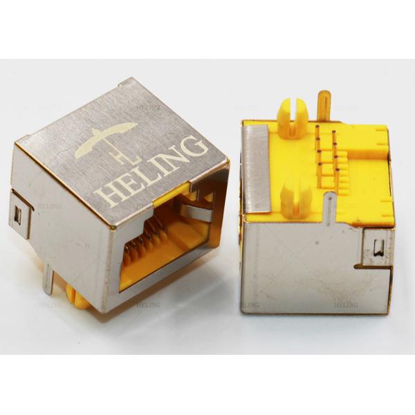 Quality PCB Mount RJ45 8P8C Modular Connector Tab Up Latch Direction For LAN Network for sale