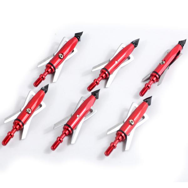 Quality Folded Archery Bow and Arrow 100 Grain Hunting Broadheads Customization for sale