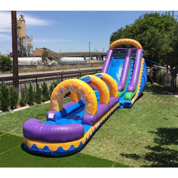 Quality 40ft Long Giant Slides Safe Inflatable Slip N Slide Jumbo Aqua Slide Water Slide for sale