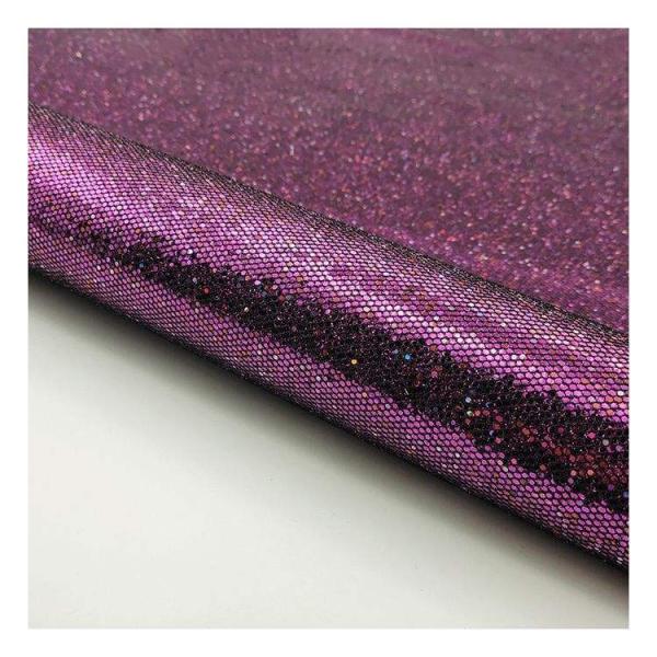 Quality Wholesale Mesh Glitter Fabric Synthetic Artificial Faux Leather Shoes Phone for sale