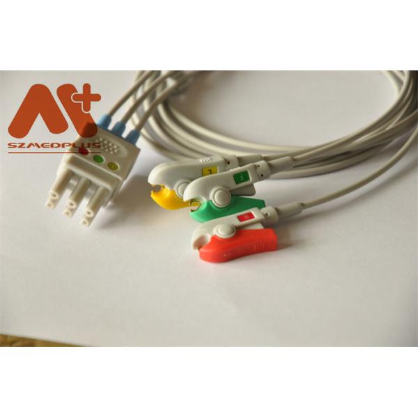 Quality Spacelabs Compatible 3 lead clip ECG Leadwire - 700-0006-01 for sale