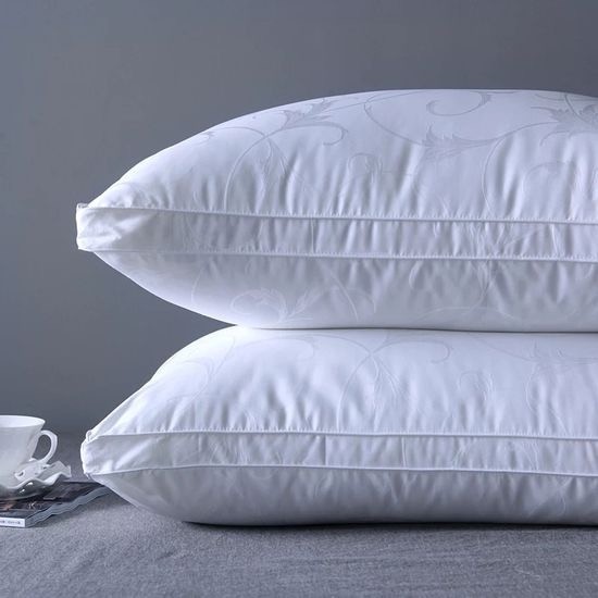 Quality Luxury Hotel Down Alternative Pillow Bed Pillow Customizable Logo for sale