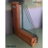 Quality High grade Three layers glass Aluminium Window Profiles in apartment building for sale