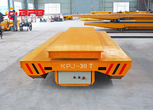 Quality Hydraulic Steering Steel Platform Rail Track Trolley for sale