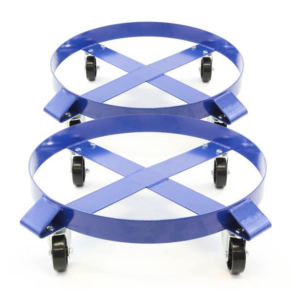 Quality 1000LB Stainless Steel Drum Dolly Blue 30 Gallon Drum Dolly 1000 Pound Capacity for sale