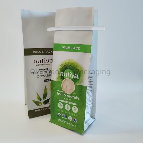 Quality Laminated Plastic 8 Side Seal Bag Tin Tie Flat Bottom Food Packaging Gravure printing for sale