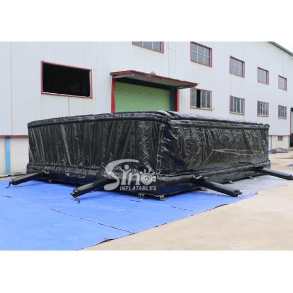 Quality 8x6m indoor stunt jump foam pit airbag with sealed cover for GYM safety landing for sale