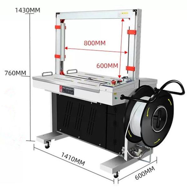 Quality 400W/3A Automatic Durable Bundle Tying Machine for Carton and Box PP Strapping for sale