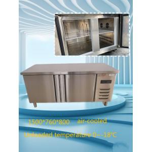 Quality Easy Cleanup Commercial Restaurant Freezer 330L Double Door Undercounter Freezer for sale