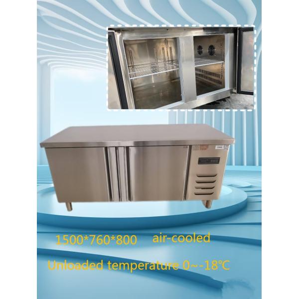 Quality Easy Cleanup Commercial Restaurant Freezer 330L Double Door Undercounter Freezer for sale