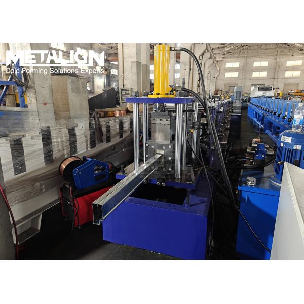 Quality Step Beam Roll Forming Machine With Ribbed Profile Precision Clean Notch Cut for sale