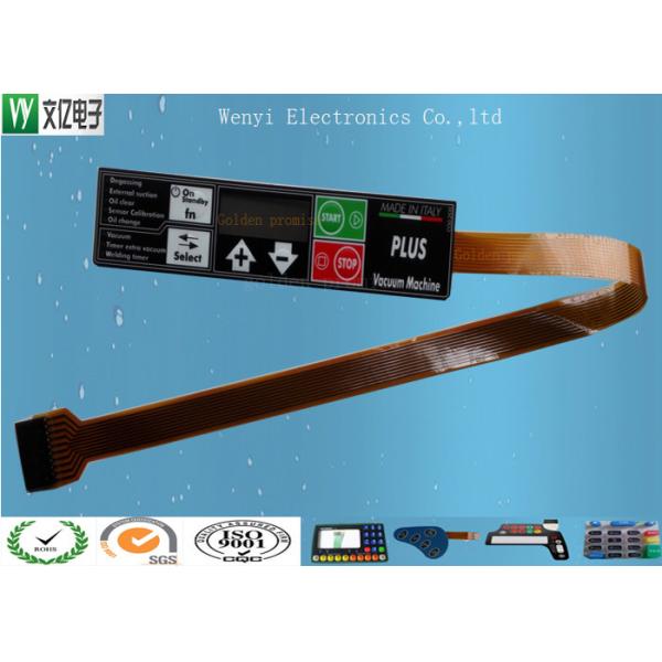 Quality Professional Waterproof Membrane Switch Pad 0.5 OZ FPC Kitchen Industry Use for sale