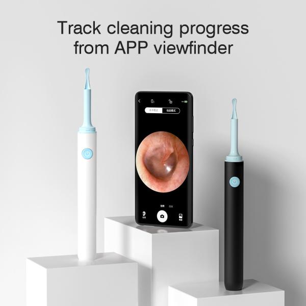 Quality Electric Earwax Remover with Wireless Otoscope Camera and Rechargeable Battery for sale