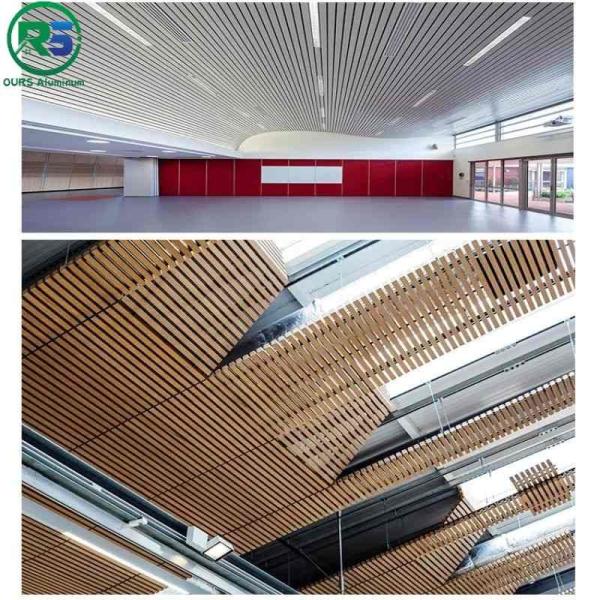 Quality S-Shaped Closed Aluminum Ceiling Strips Acoustic Suspended Ceiling Tiles for sale