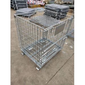 Quality Customized Wire Mesh Storage Cages Industrial Wire Metal Mesh Container for sale