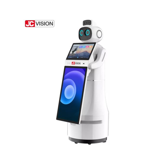 Quality JCVISION Thermal Imaging Reception Robot Visitor Management Humanoid Service for sale