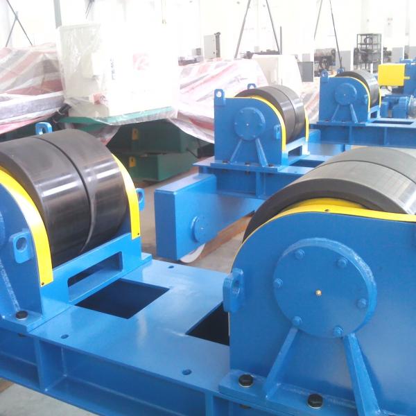 Quality Lead Screw Adjusting Welding Turning Rolls 20Tons With Steel Rubber Roller for sale