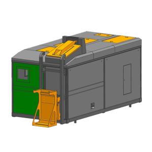 Quality Customized Organic Waste Composting Kitchen Disposal Machine 220V 3000 Kg for sale