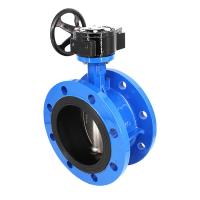 Quality DN40-DN1200 Flange Connection Manual Turbine Ductile Iron Butterfly Valve for for sale